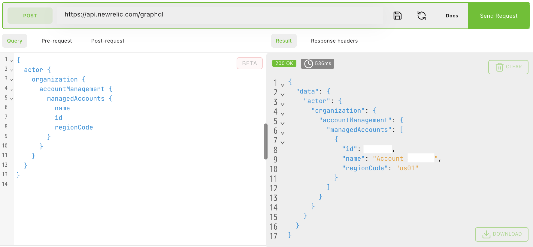New Relic: NerdGraph API を使ってデータを取得する #NewRelic - Qiita