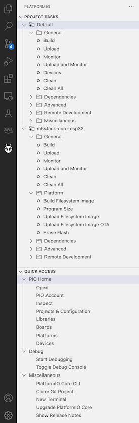 M5: Visual Studio Code + PlatformIO #M5stack - Qiita